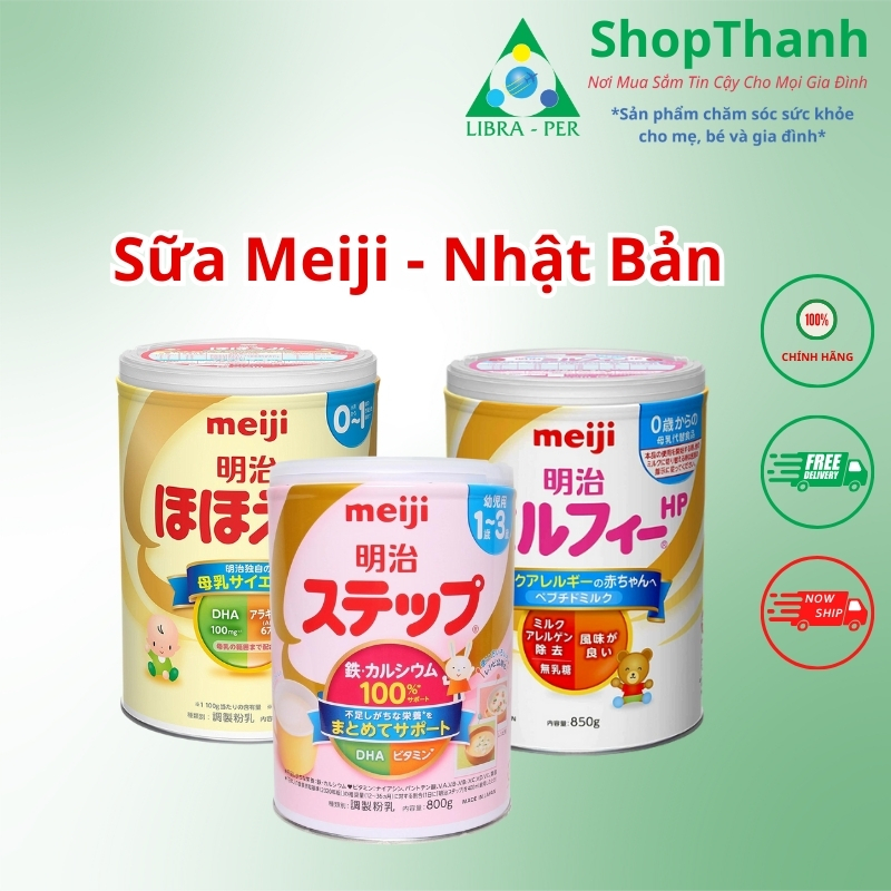 Meiji Japanese Milk Powder Cans Meiji No. 0 and Meiji No. 9, Meiji HP ...