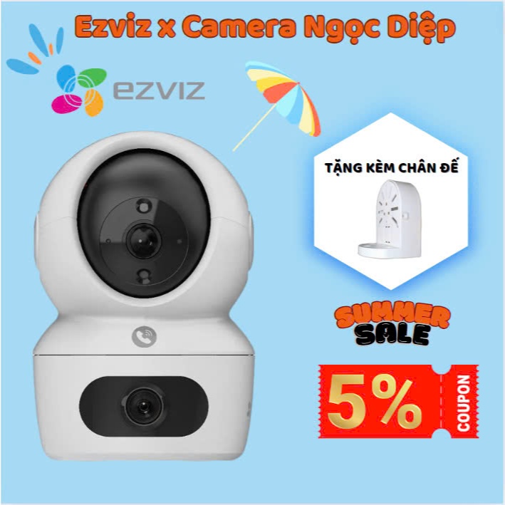 Ezviz H7C 8MP Indoor IP Camera - 2 dual eyes view 2 convenient screens ...