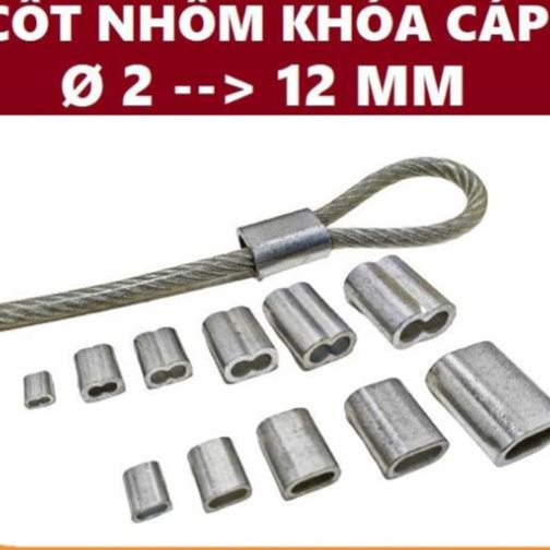Aluminum head, aluminum cable lock Phi 1 2 3 4 5 6 8 10 mm | Shopee ...