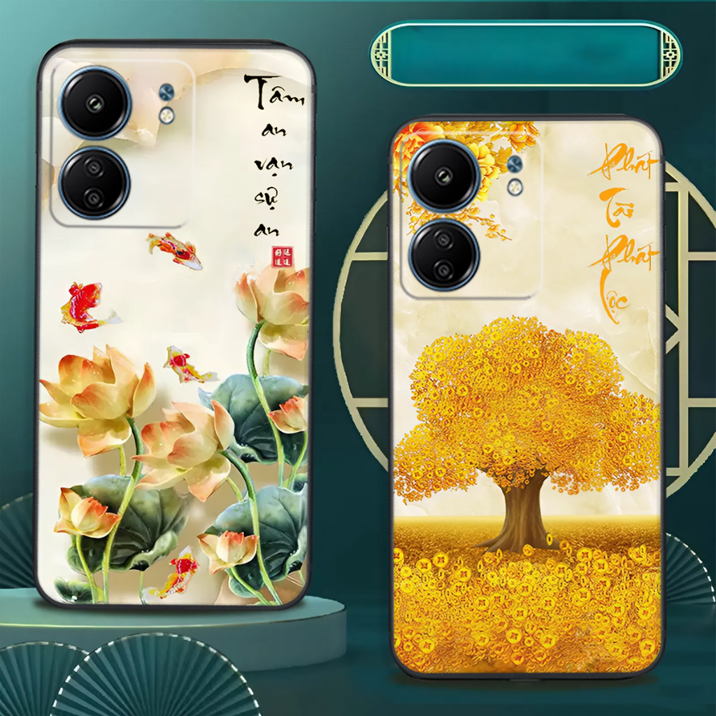 Xiaomi Redmi 13C / POCO C65 / Redmi 14C case with calligraphy of wealth ...