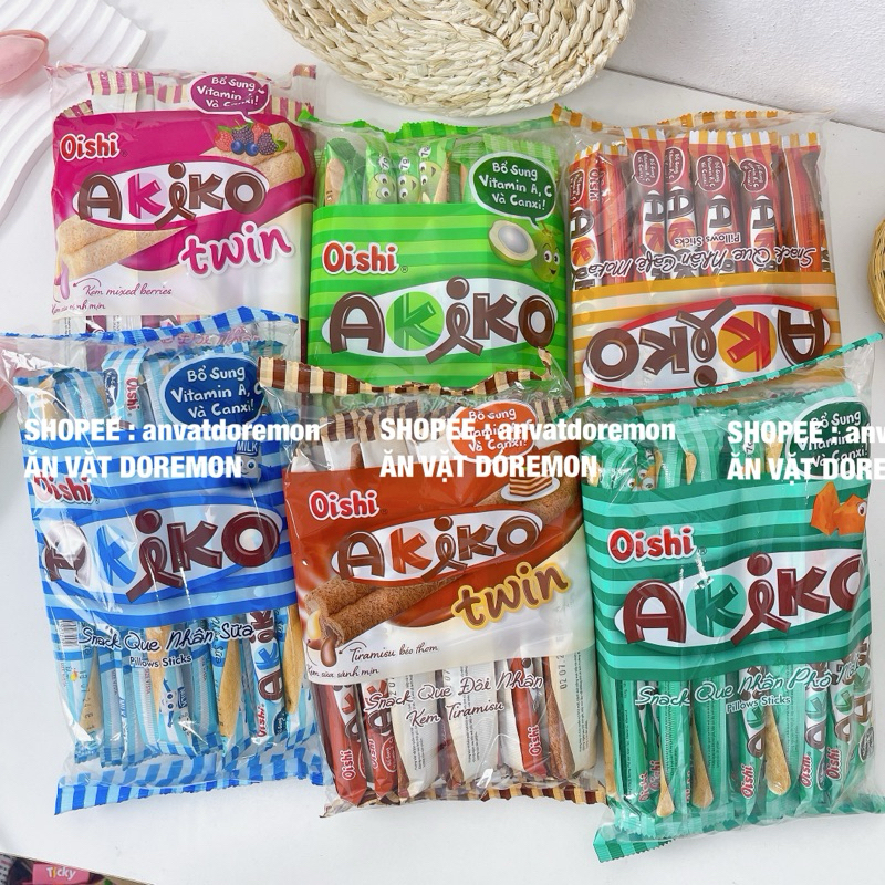 Akiko Oishi Cake Sticks of All Flavors, Ice Cream Snack Sticks, Genuine ...