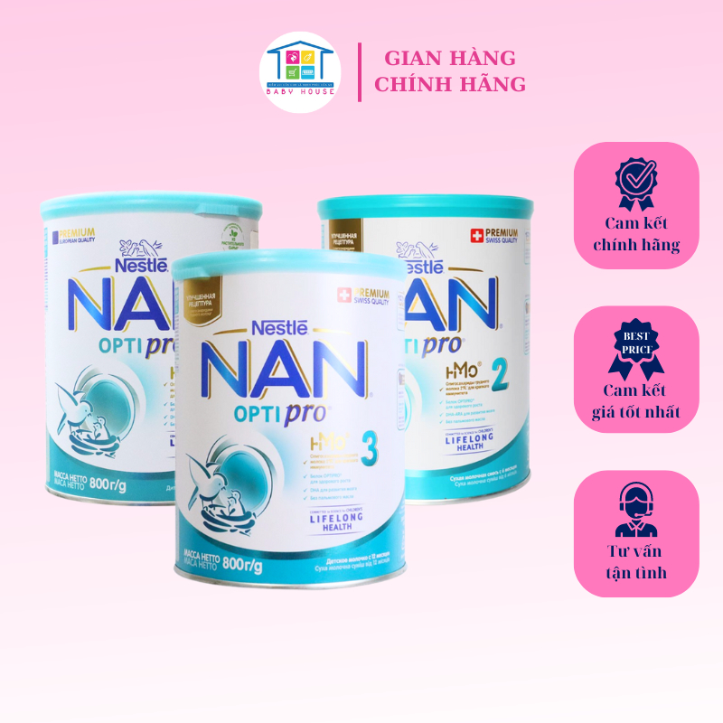 Nan Russian Milk Powder Optipro HMO Nestle Switzerland 800g No. 1/2/3 ...