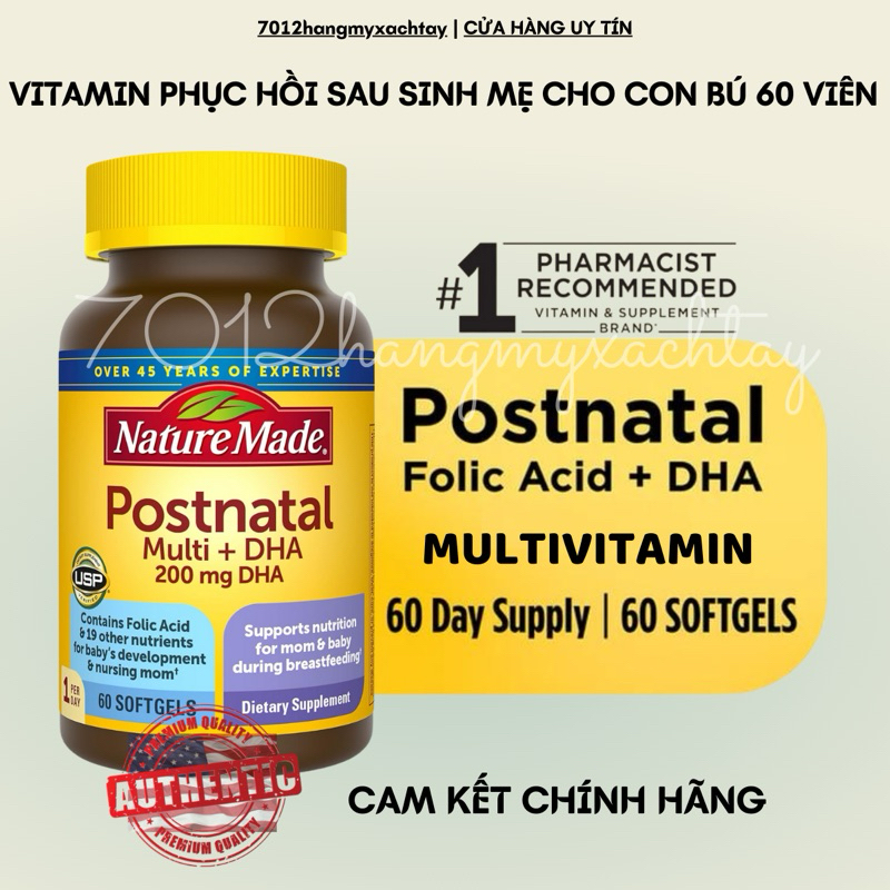 [BILL MY-FIRE] Postpartum Multivitamin Breastfeeding Postpartum ...