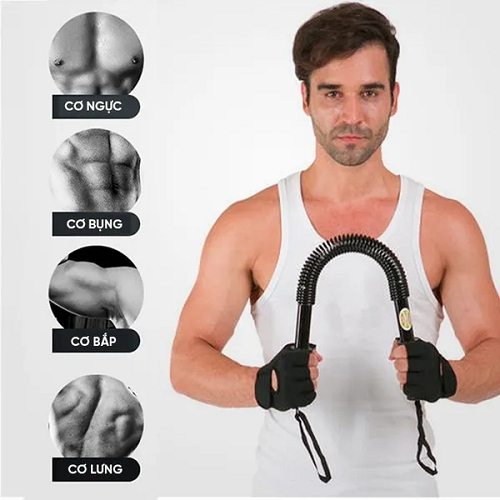 XO Spring Arm Exercise Stick 20kg 30kg 40kg 50kg 60kg Anti-Rust Steel ...