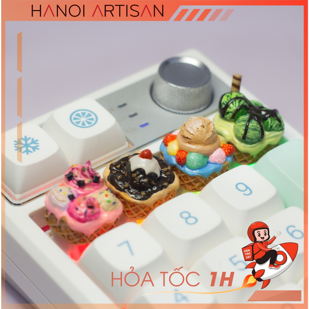 Keycap Artisan Exclusive Cinnamon Snail Mechanical Keyboard Button ...