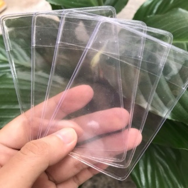 (Thick Type) Clear plastic card for ID, cccd, atm with lid | Shopee ...