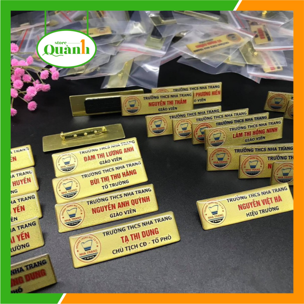 [Can Print employee name tags - club name tags] Chest name tags made at ...