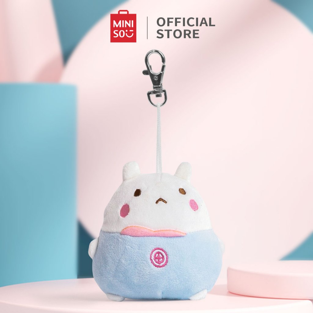 Miniso Vietnam cute Pink Blue Stuffed Animal Key Chain | Shopee Malaysia