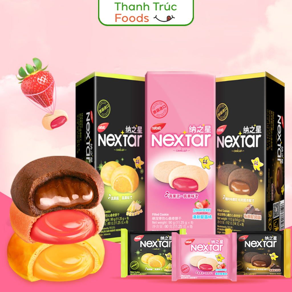 [Genuine] Nextar Cake With Chocolate, Strawberry, Pineapple Sauce ...