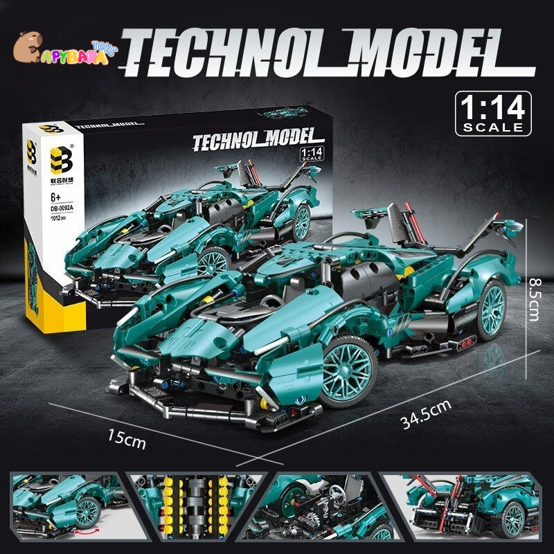 Assembling Toy RC Remote Control Model Supercar Lamborghini V12 Vision ...