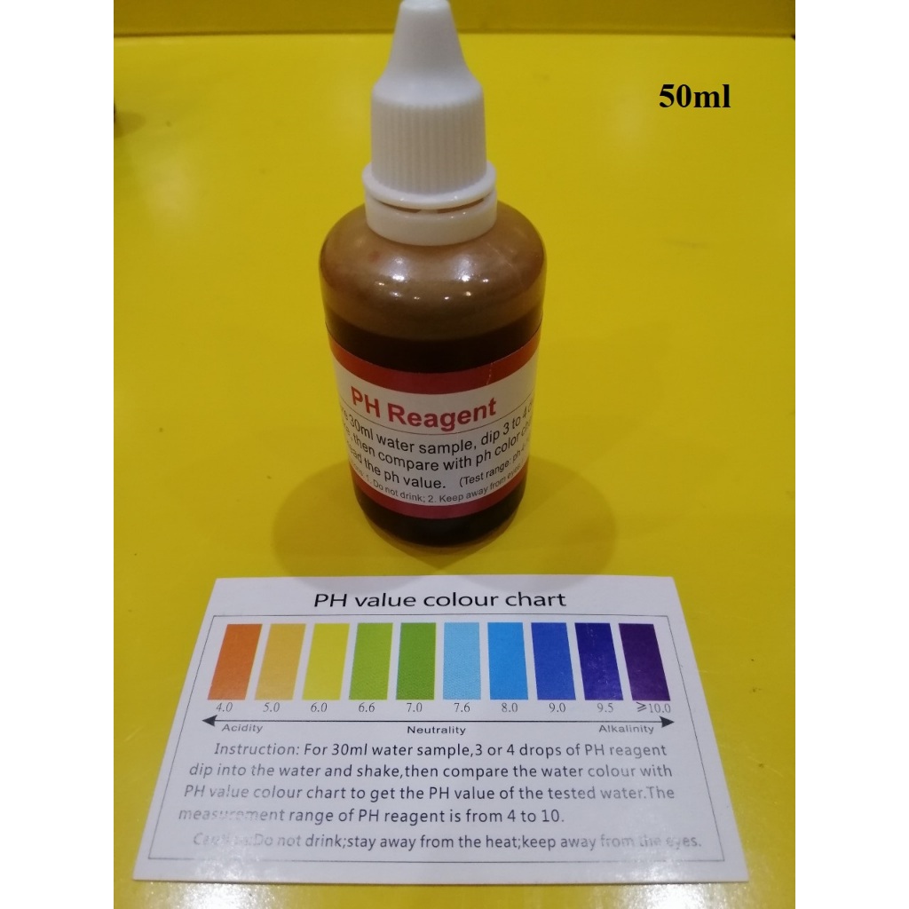PH test solution, PH test, PH measurement, PH test 50ml (comparison ...