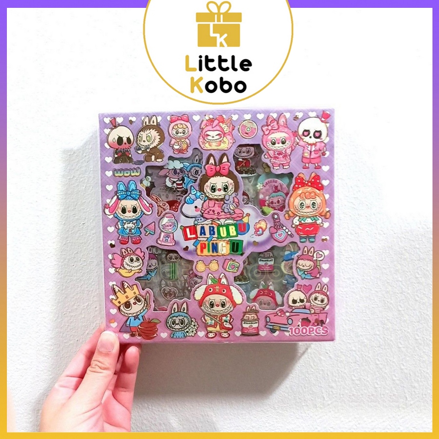 [Labubu] Box Of 100 Labubu Stickers Waterproof Stickers Decoration Cute ...