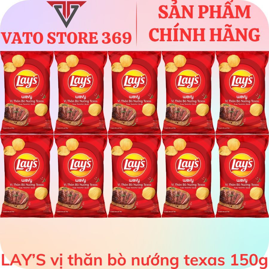 LAY'S potato snack texas grilled beef tenderloin flavor 150g pack ...