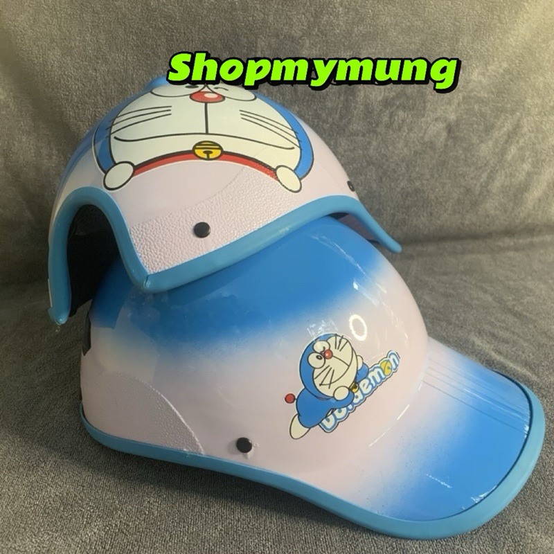 Super cute Doraemon women's helmet {Type 1} | Shopee Malaysia