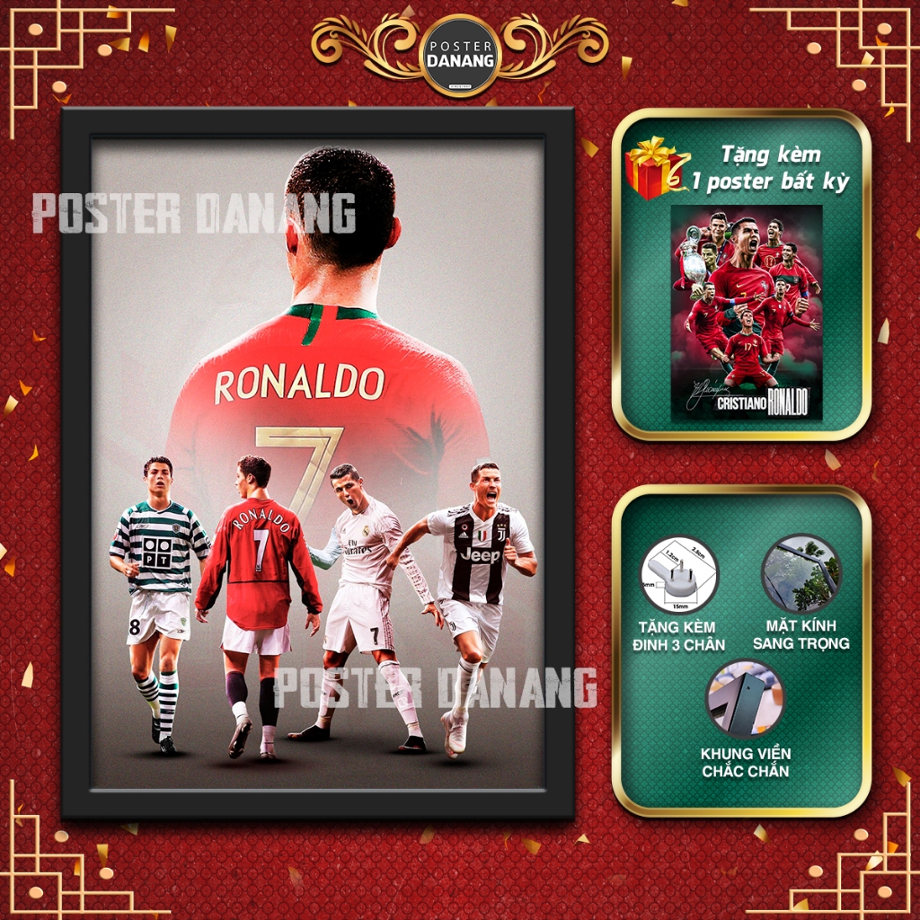 Ronaldo ALL TEAM POSTER - RONALDO WALL PHOTO FRAME - RONALDO TABLE ...