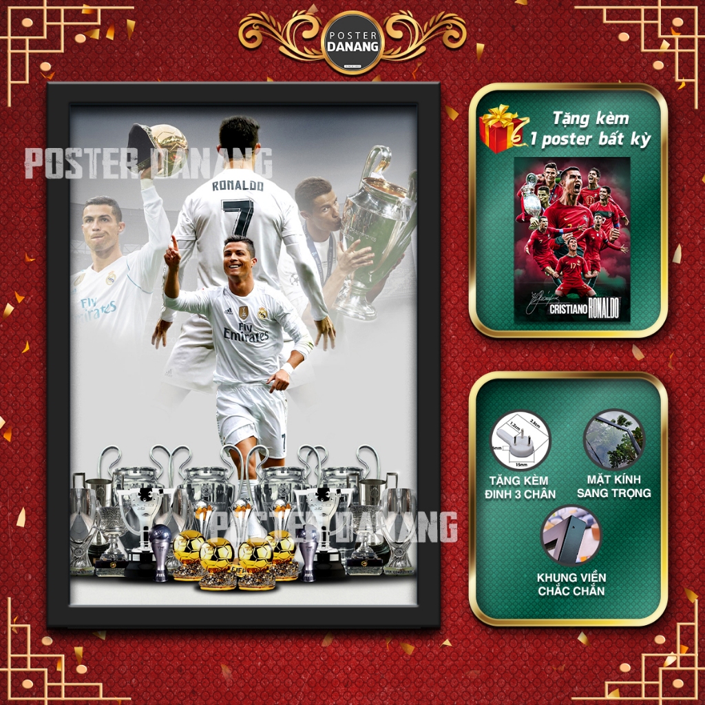 Ronaldo Real Madrid POSTER - RONALDO WALL PHOTO FRAME - RONALDO Real ...