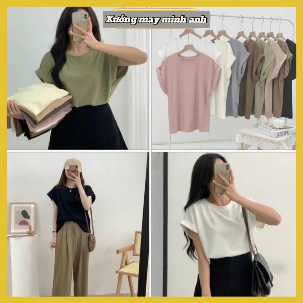 Honeycomb T-Shirt with Mussel Sleeves short sleeve Round Neck Falling ...