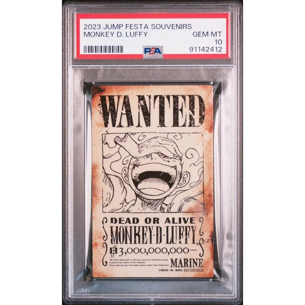 Psa10 One Piece Card Japanese wanted note Nika Luffy festa 1459 NF30 1 ...