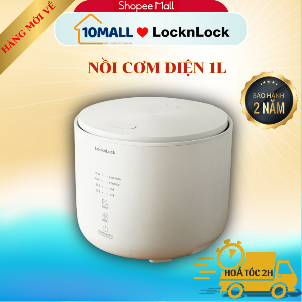 LocknLock 1l multi-function rice cooker, Premium Non-Stick Small Mini ...