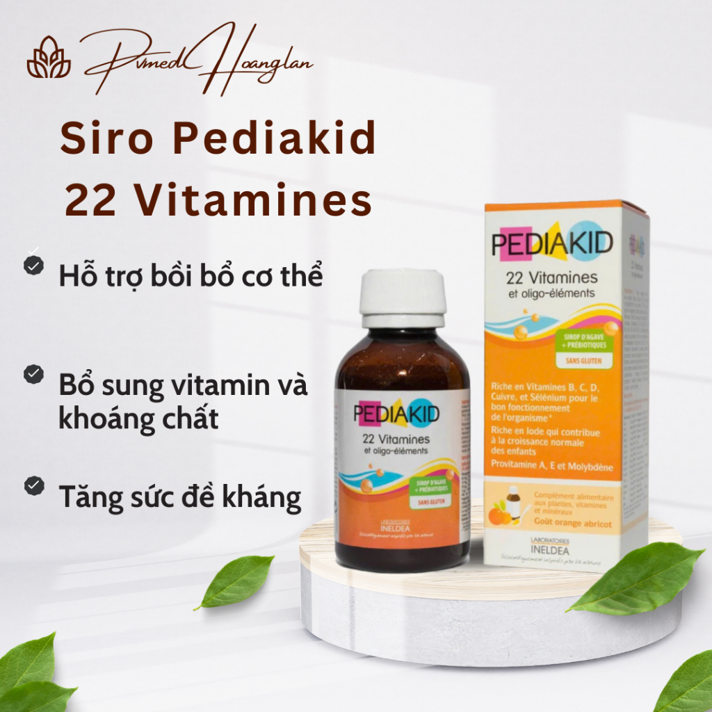 Pediakid Syrup 22 Vitamines Supplement Vitamins And Minerals (125ml ...