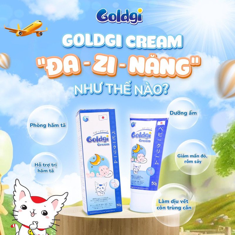 Goldgi CREAM Diaper Rash, Rashes For Babies 50g Tube | Shopee Malaysia