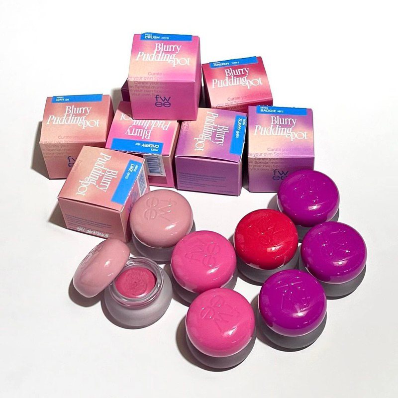 FWEE Lip and Cheek Blurry Pudding Pot Korean Lipstick and Blush ...