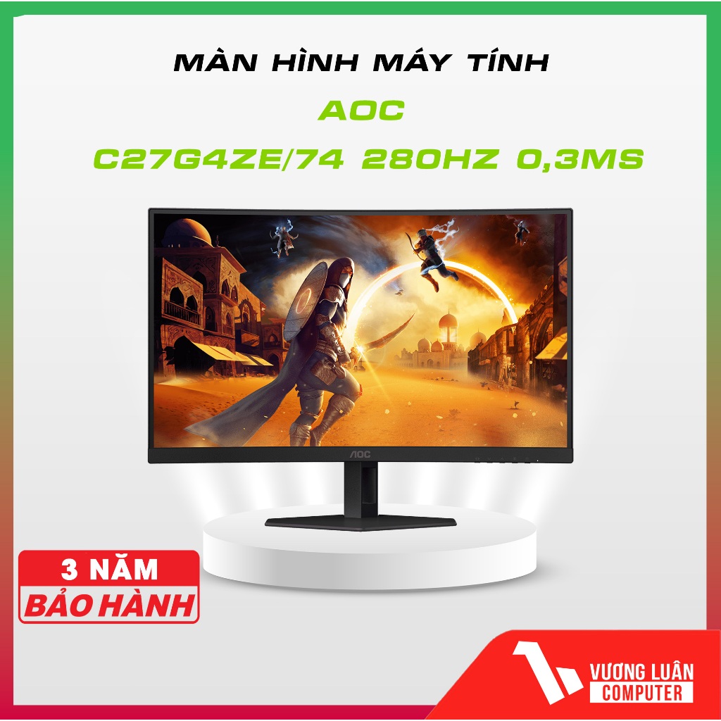 Aoc C27G4ZE/74 27inch 280Hz Monitor 0.5ms Response - 1 Billion Genuine ...