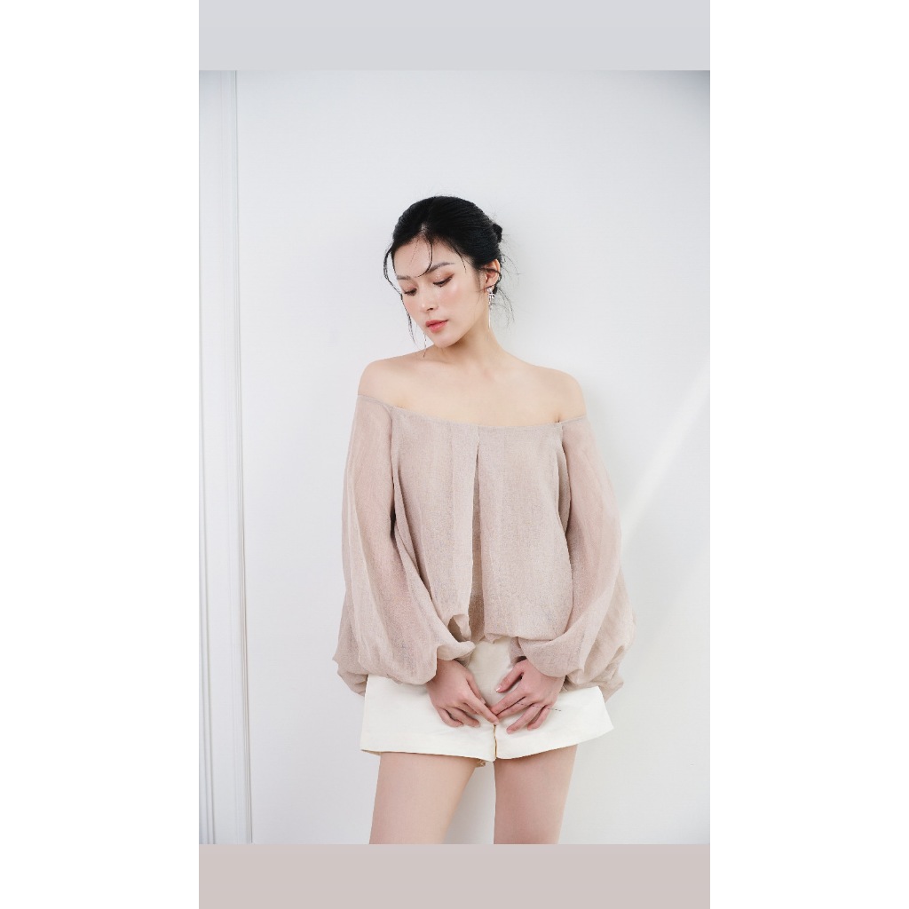 Lani Top (Solid, form-fitting Linen shirt, freesize) | Shopee Malaysia