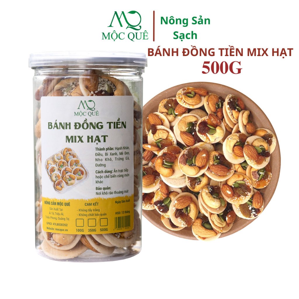 Coin cake mixed with Moc Que nutritious seeds 500g | Shopee Malaysia