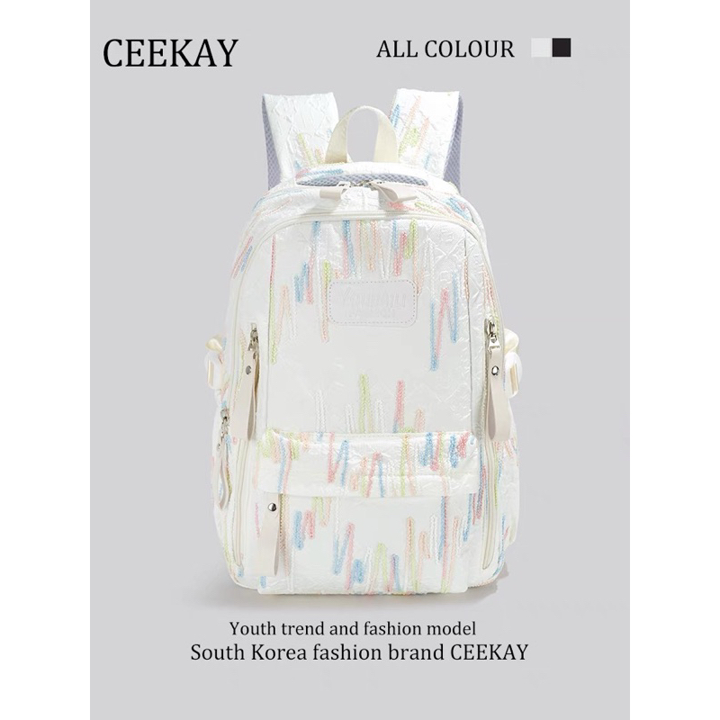 Genuine Ceekay Backpack High Quality Material Simple Embroidery Pattern ...