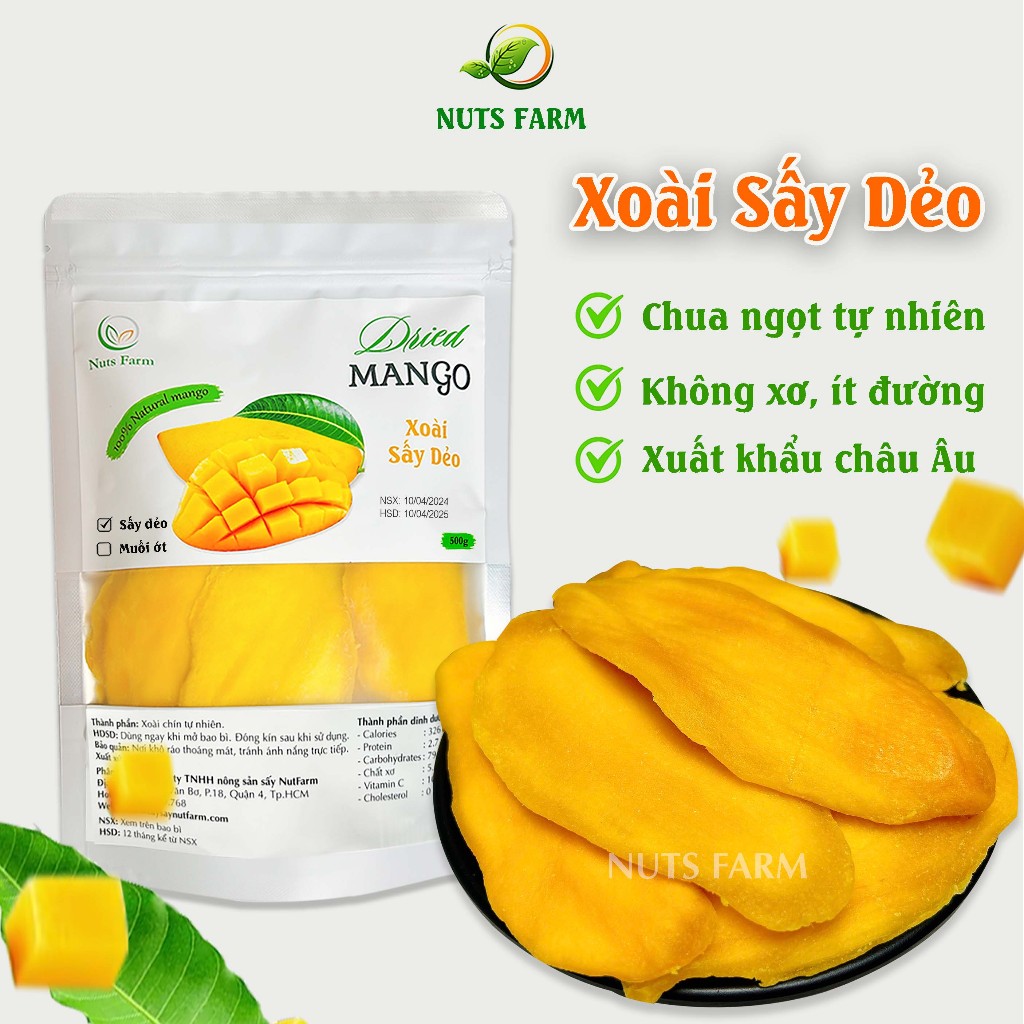 Nut Farm dried mango 500g (dried mango), naturally sweet and sour, no ...