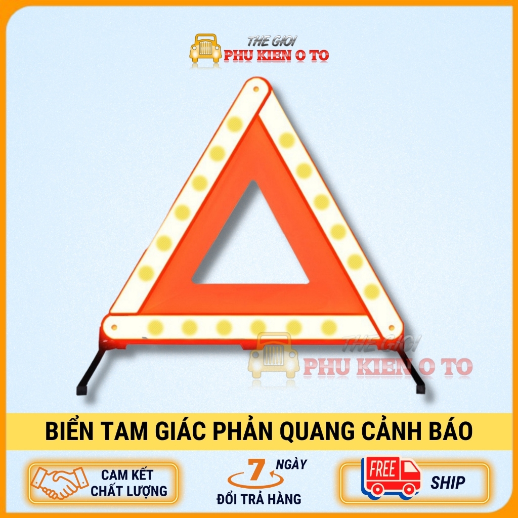 Danger Warning Sign - Reflective Triangle Sign Warns Cars Neatly Folded ...