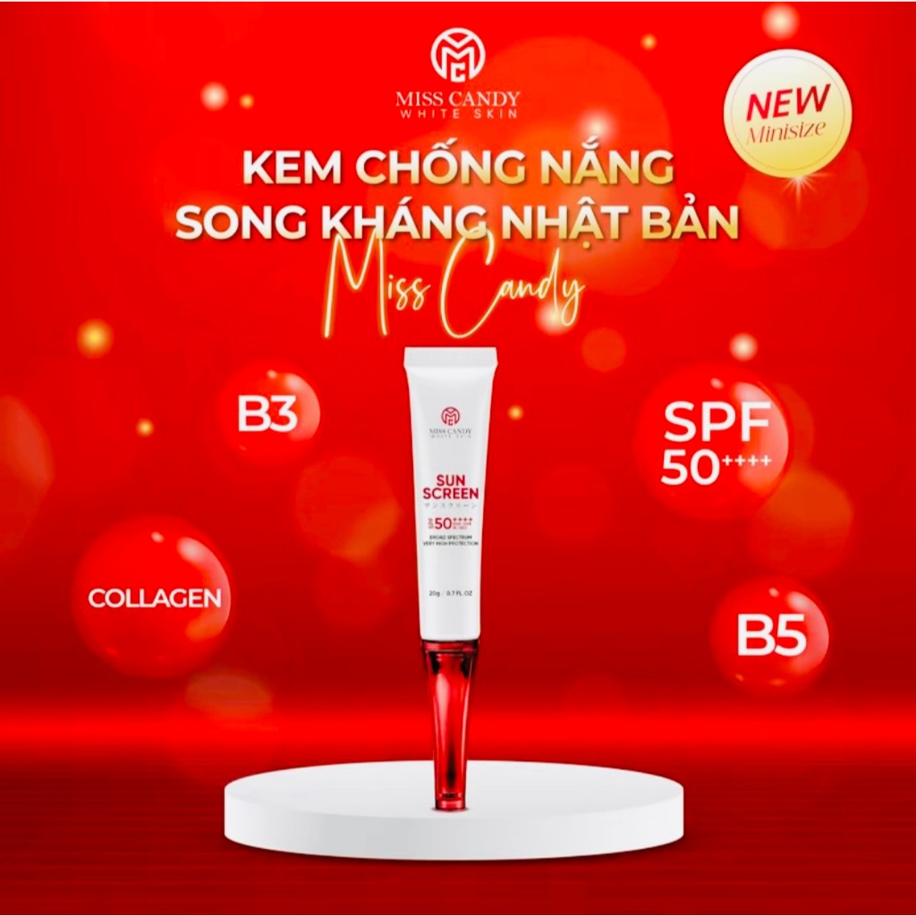 [SIZE 20g] MISS CANDY SUNSCREEN Japanese SUNSCREEN SPF 50,PA + + + 20g ...
