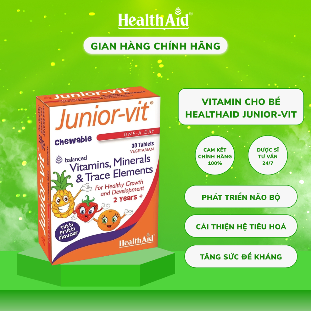 Healthaid Junior Vit Multivitamin for Children - Helps Children ...