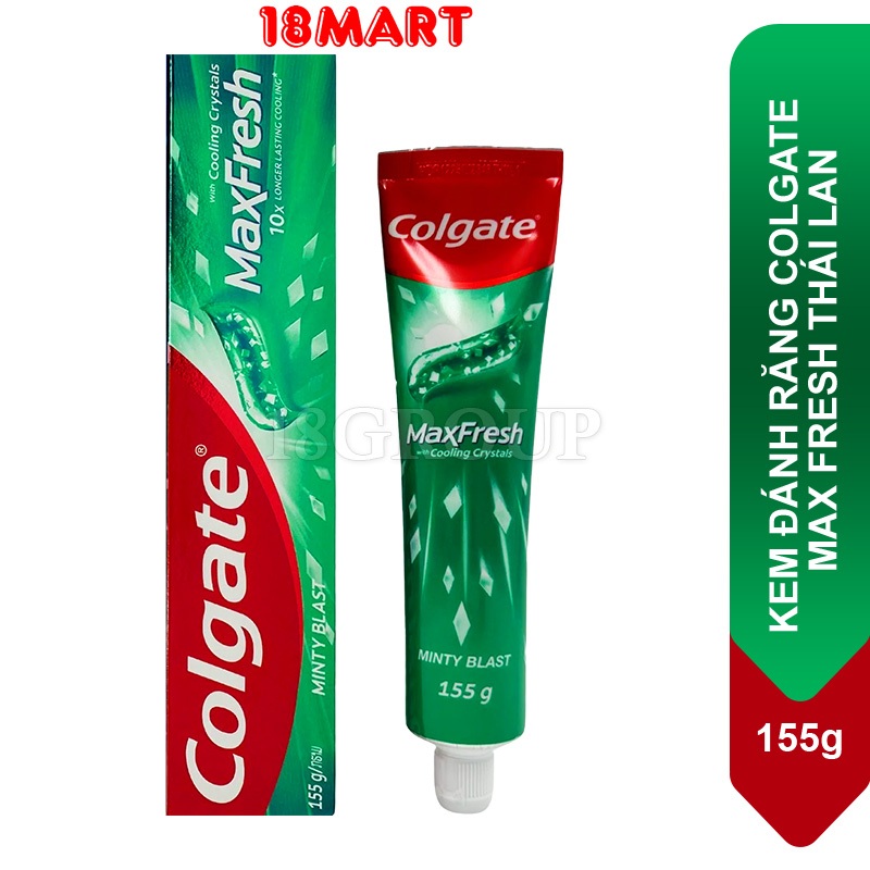 Colgate.maxfresh Cooling Crystal Toothpaste Mint Flavor 155g | Shopee ...