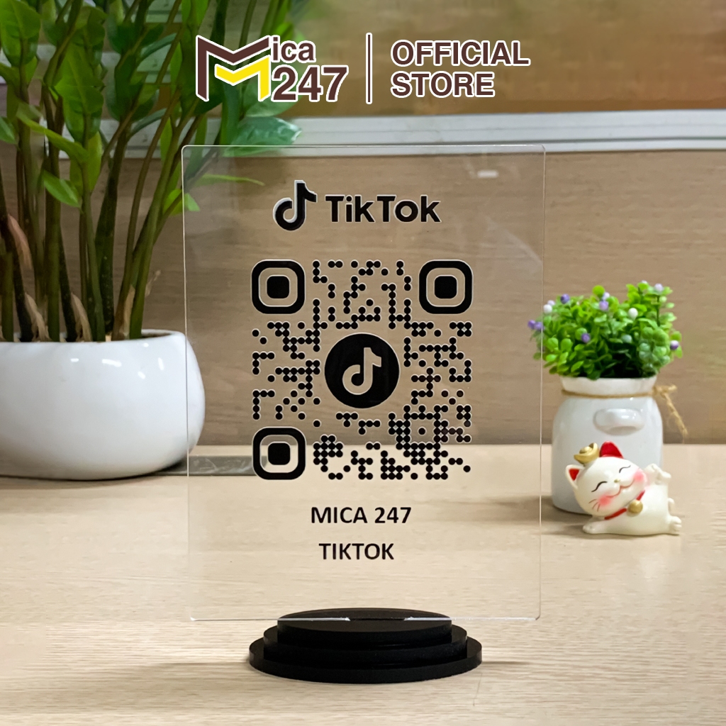 Mica board for scanning QR codes with removable elliptical base - QR ...