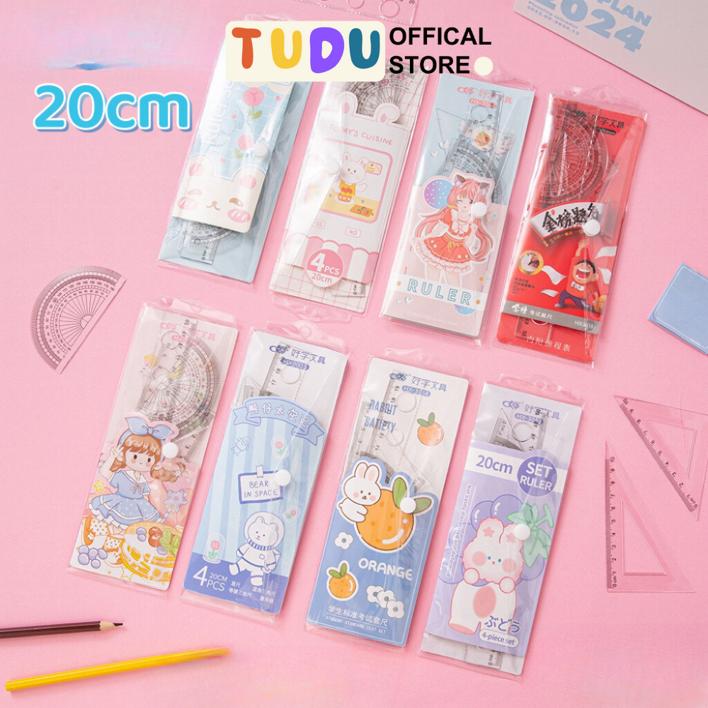 Eke Ruler Set Protractor Set Learning Tools Set for Children with ...