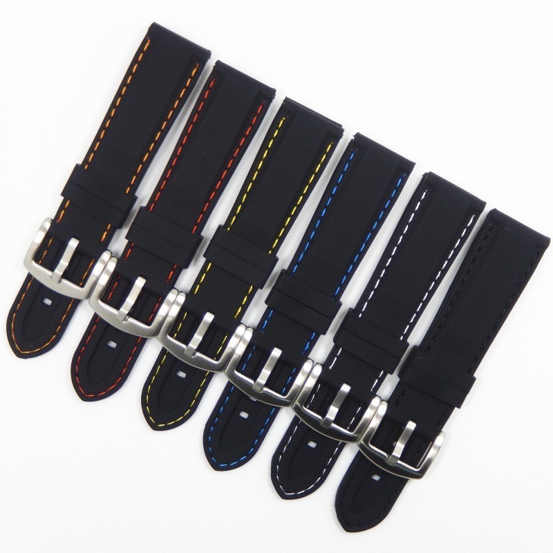 Waterproof rubber watch strap to replace watches of all sizes 18mm 20mm ...