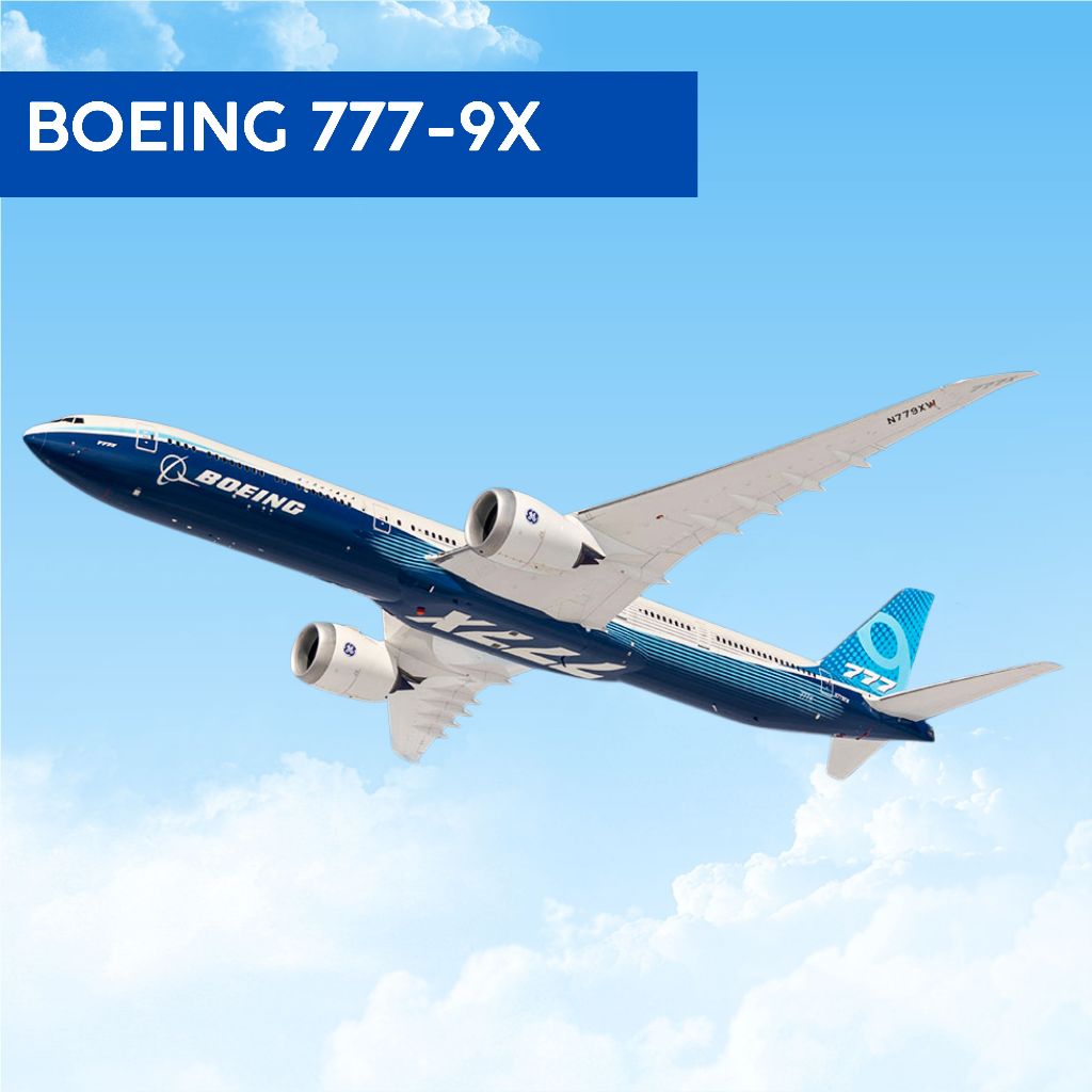 BOEING 777-9X Commercial Airplane Paper Model (Factory Livery Version ...