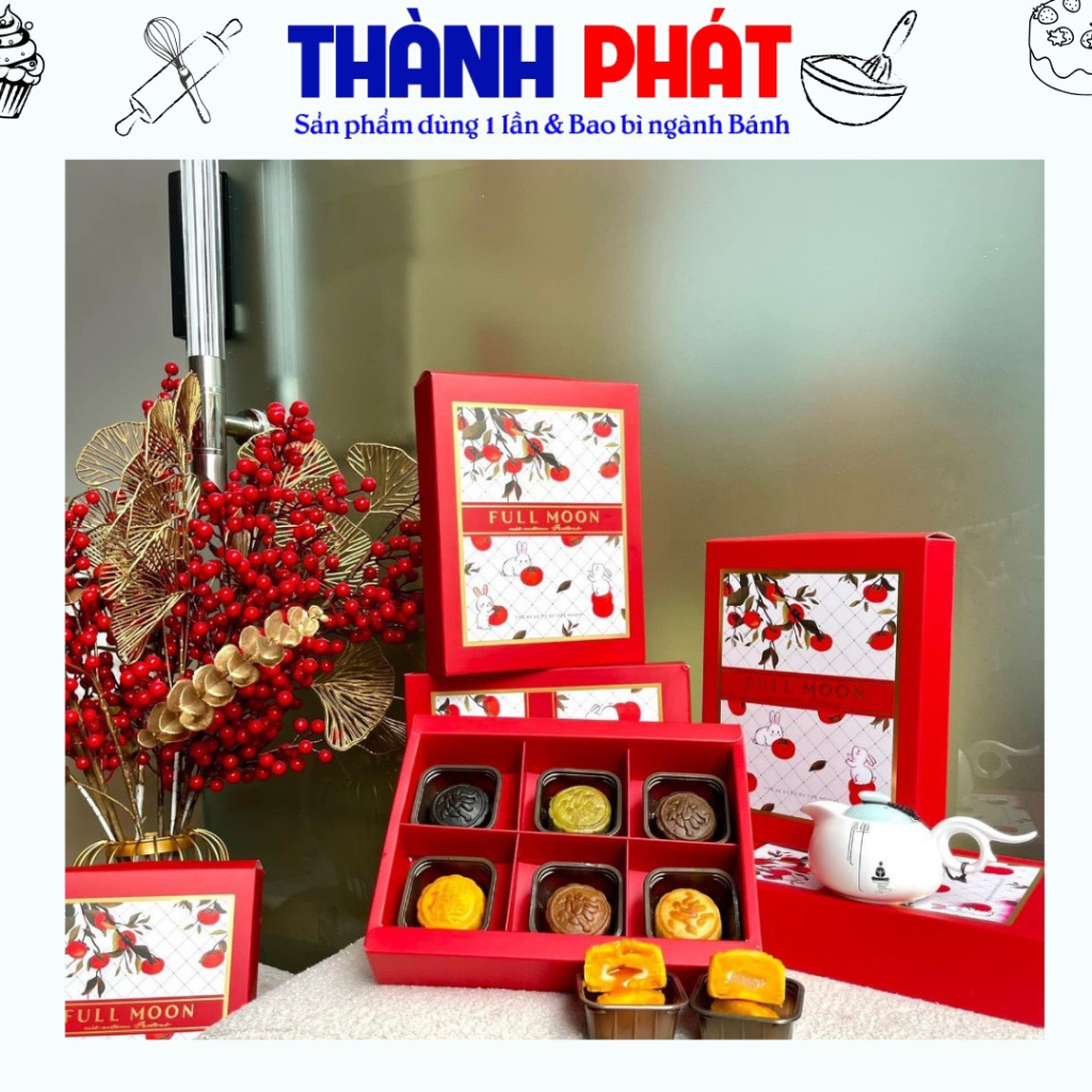 10 Boxes Of 6 Pomegranate mini Moon Cakes 2024 New Model - mini Moon ...