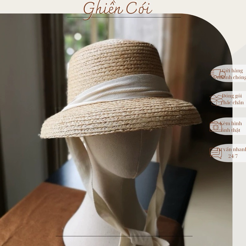 (Real Photo) Genuine bell-shaped raffia straw hat, super light, cool ...