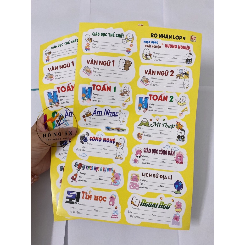 Approximately 70 Pieces Of Grade 9 Notebook Labels With Convenient ...