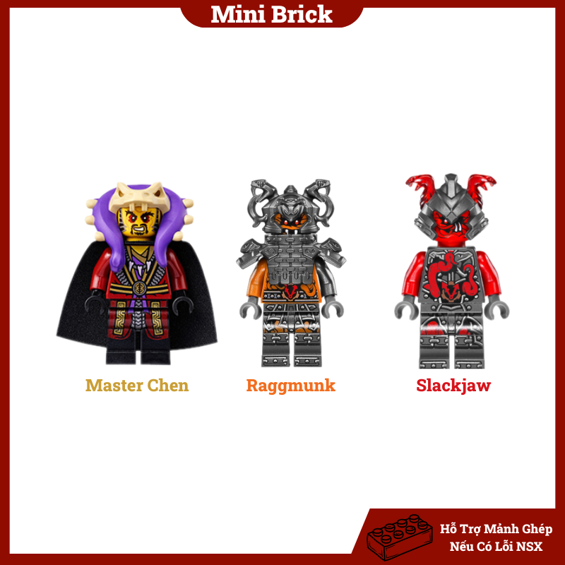 Ninja Go Assemble Toy Minifigures anime manga Villain Master Chen ...