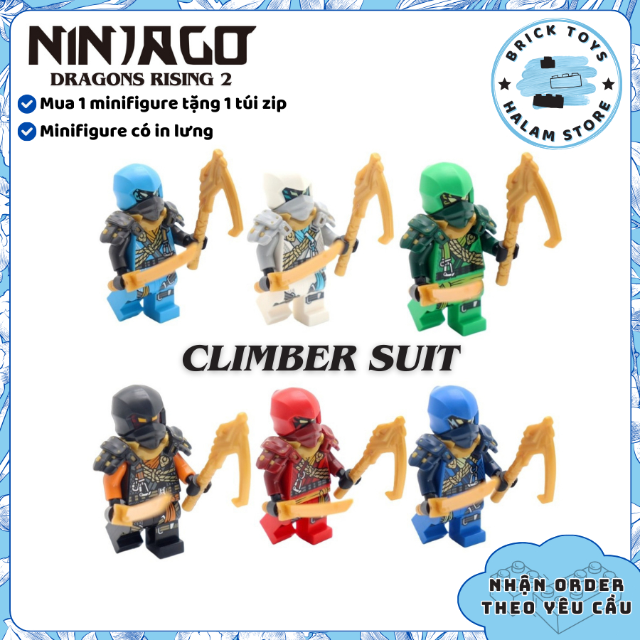 Ninjago minifigures Dragons Rising 2 assembly toy set of 6 - Ninja ...
