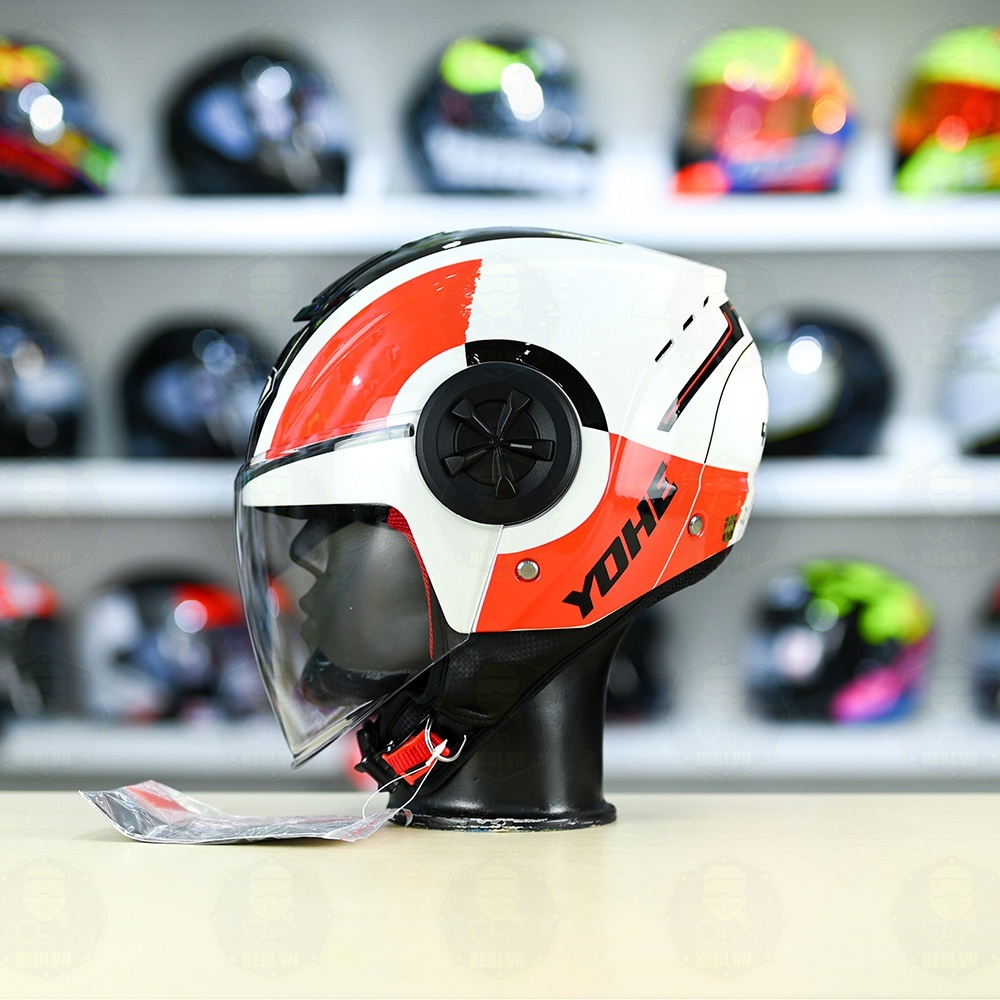 Yohe 851 White Red 3/4 Hat | Shopee Malaysia