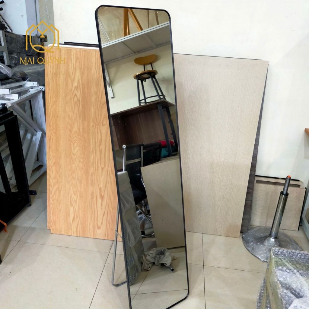 Shatterproof full-length mirror, rectangular floor mirror | Shopee Malaysia