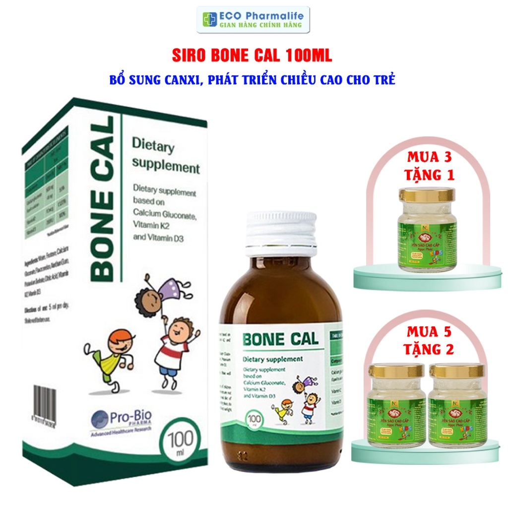 Bone CAL Italia Syrup (100ml Bottle) - Organic Calcium Supplement ...