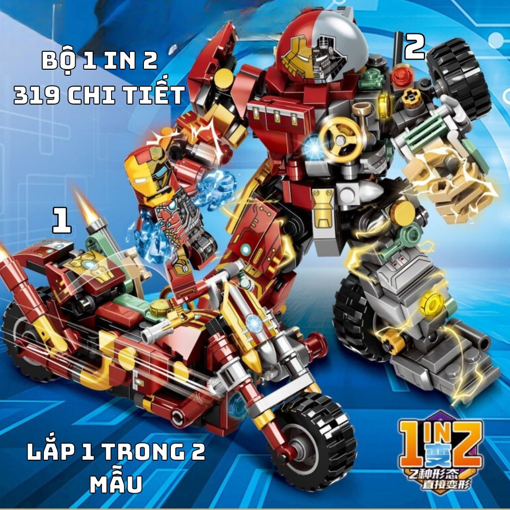 Robot Assembly Toy - Ironman / Marvel Captain Superhero Assembly Model ...