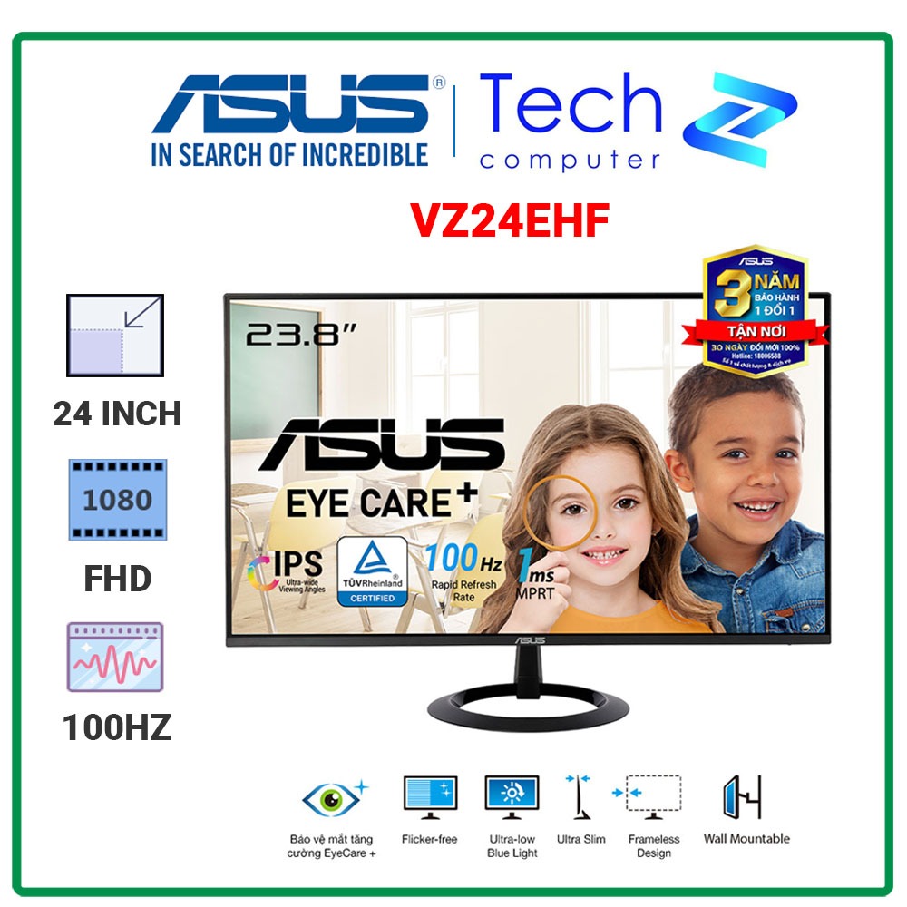 ASUS VZ24EHF Monitor (23.8 inch - IPS - FHD - 1ms - 100Hz) | Shopee ...