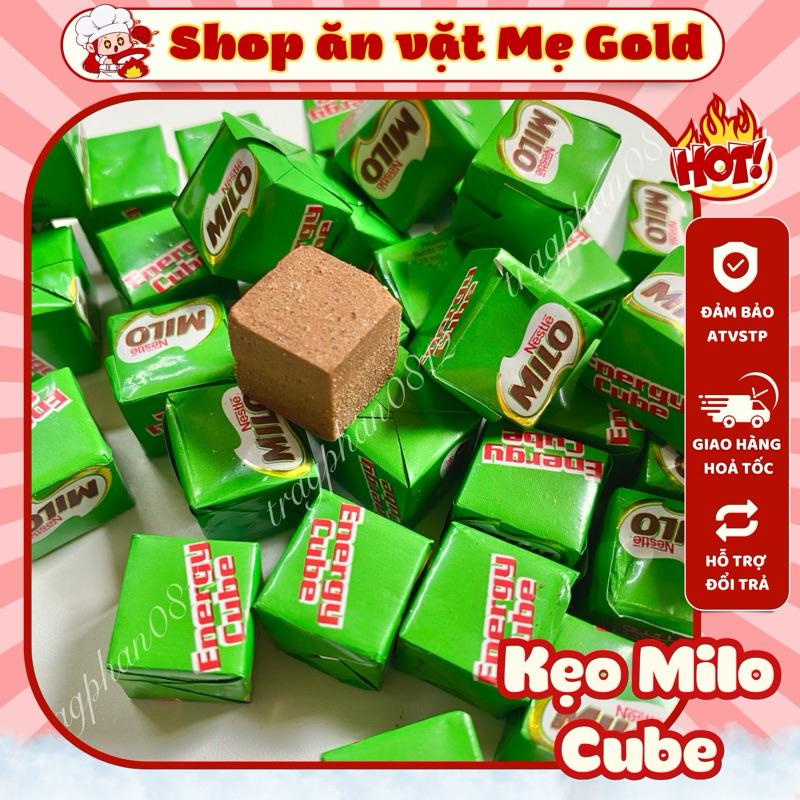 Nestle Thai cocoa Milo Cube candy Combo, Milo Energy Cube candy (2,75g ...